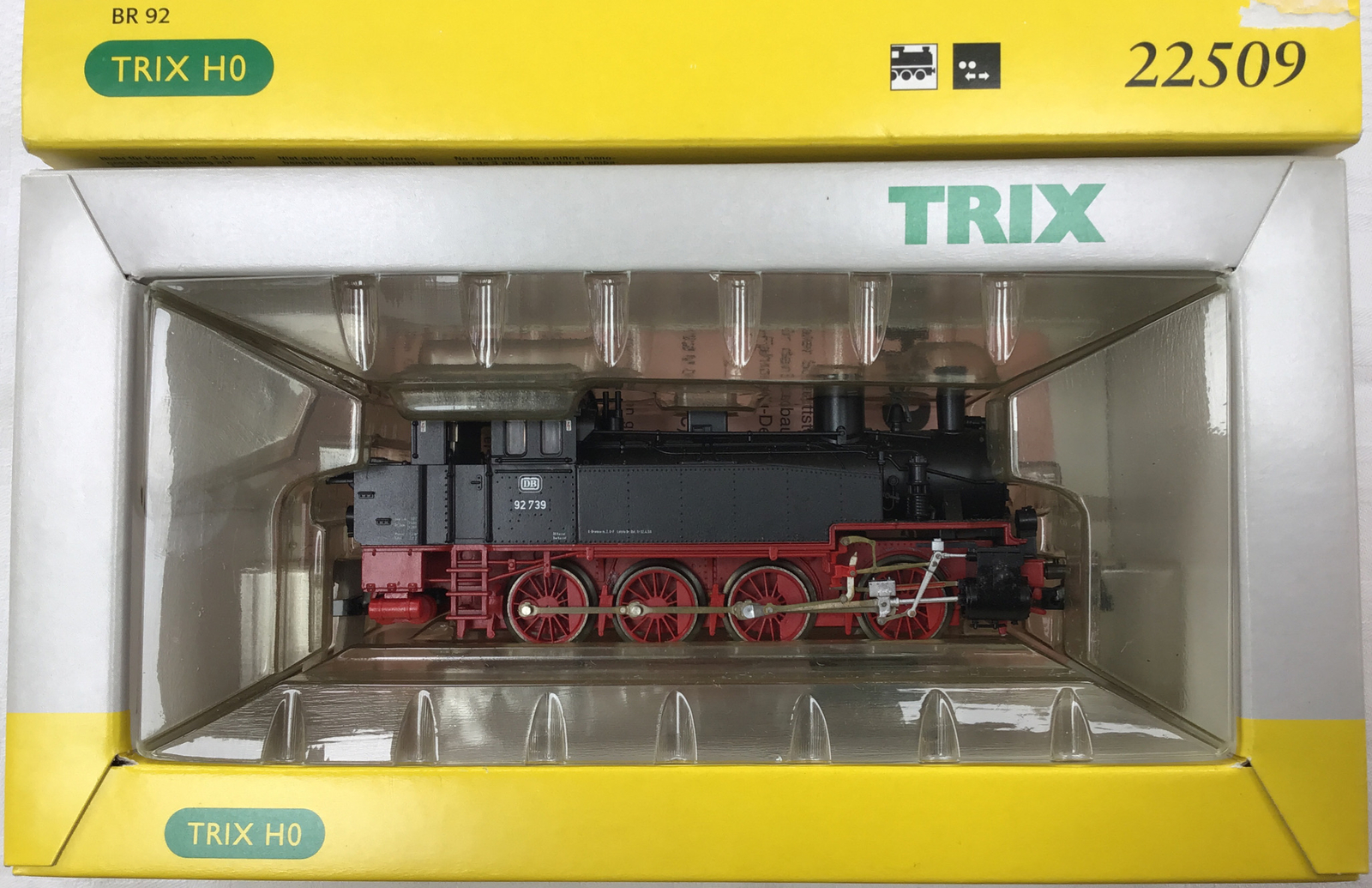 TRIX 22509 H0 DC Dampflok BR 92 739 der DB, selten OVP | eBay