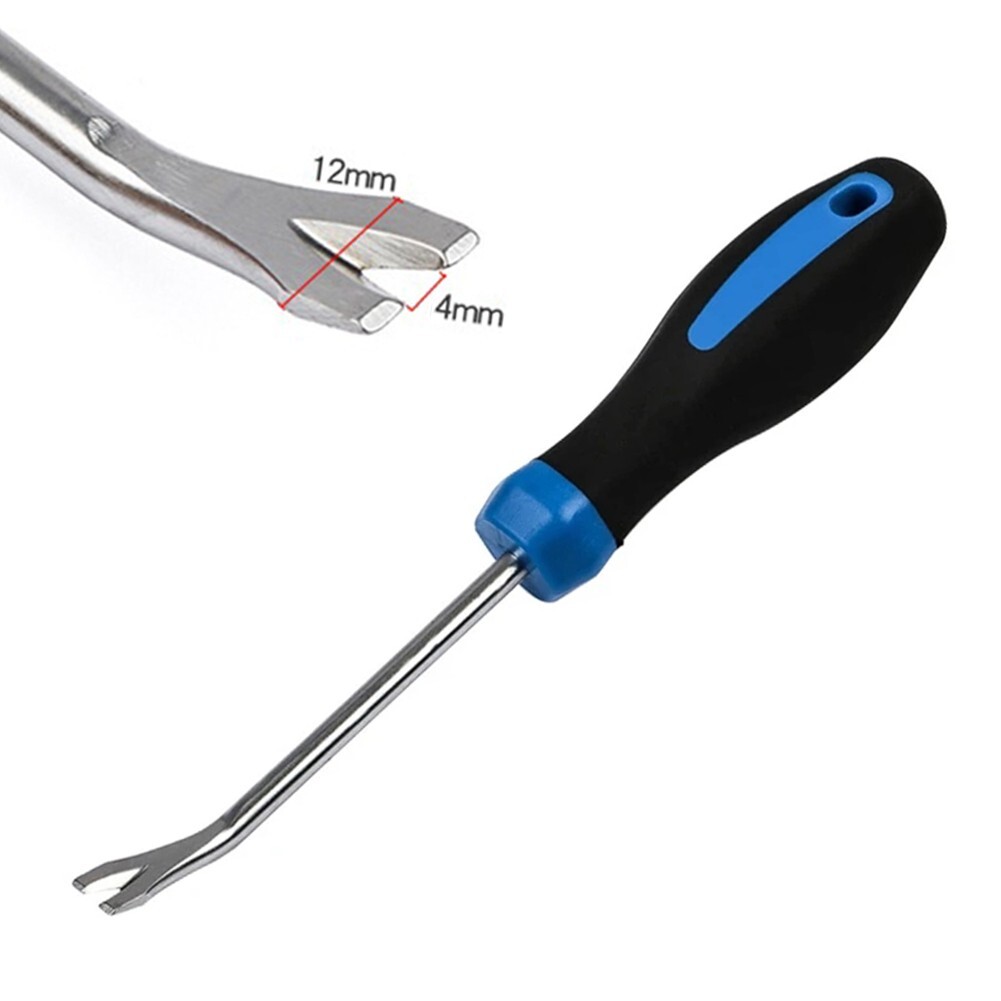 Heavy Duty V Type Screwdriver Pry Bar Tool for Nail Removal in Car Door ...