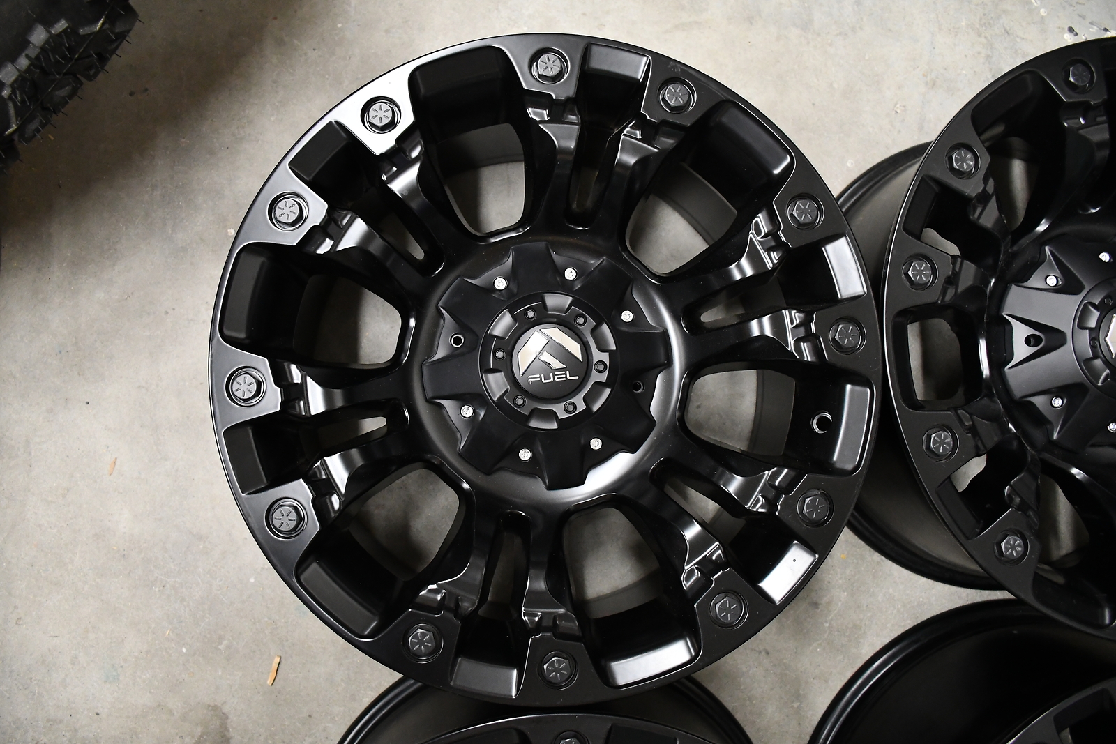 Set 4 18x9 Fuel Vapor Matte Black Wheels 6x135 6x5.5 -13mm Rims | eBay