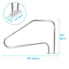 304 Stainless Steel Swimming Pool Hand Rail Inground Pool Stair Grab ...