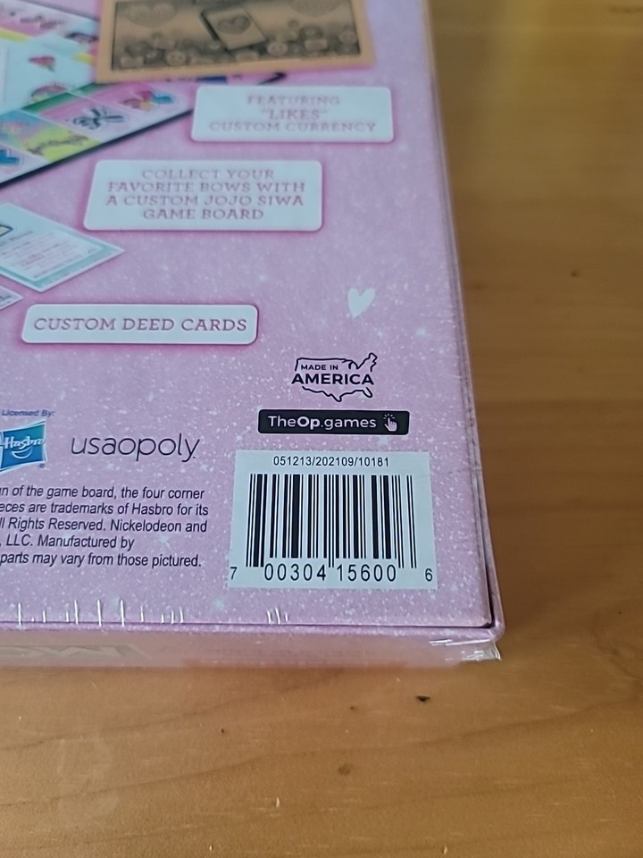 Monopoly JoJo Siwa Edition. *NEW & SEALED* Nickelodeon Superstar JoJo ...