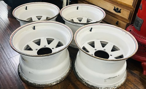 4 15x10 White Spoke Wheels 6x5.5 Rims K10 K5 Blazer C10 Deep Wide | eBay