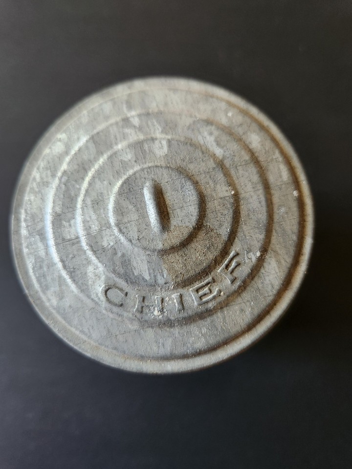 Vintage 1940s Chief Metal Ware Northwest Salesman Sample Garbage Can ...