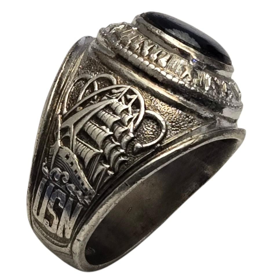 Rare Vintage Sterling Silver USN Navy Pride Ring 1950’s Korean Warsz10 ...