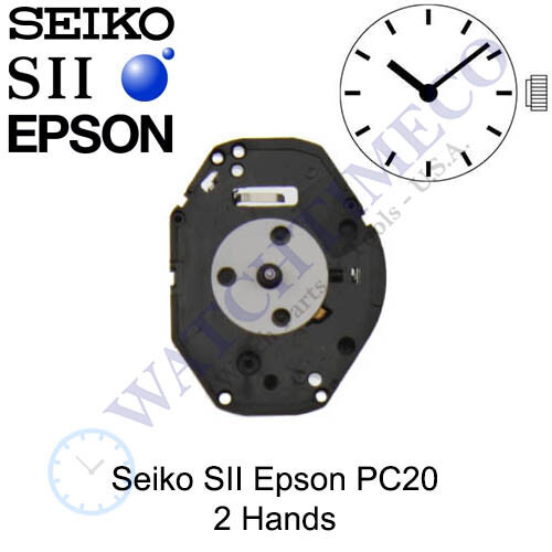 Genuine Seiko SII Epson PC20 Watch Movement Japan 2 Hands | eBay