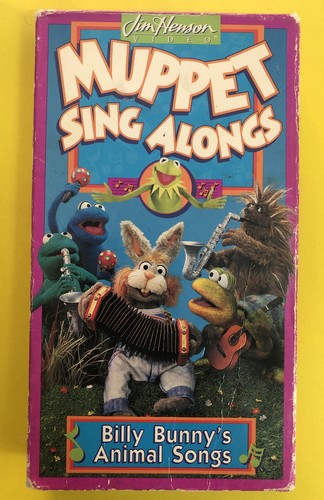 MUPPET SING ALONGS Billy Bunny’s Animal Songs VHS Video Tape 1993 Jim ...