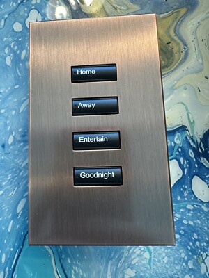 Lutron HQWA-DEMO-QZ HQWA-W4BSN Architectural Non-Insert Wired seeTouch ...