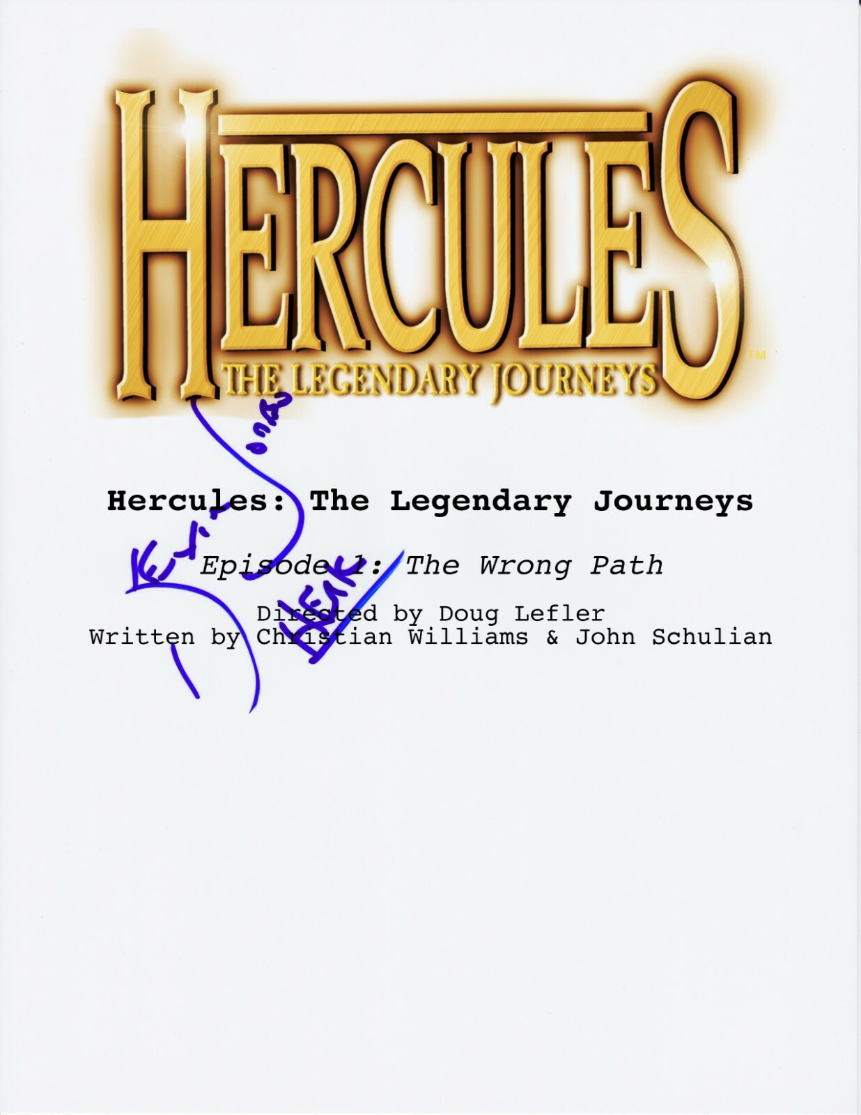 KEVIN SORBO SIGNED HERCULES: THE LEGENDARY JOURNEYS PILOT SCRIPT ...
