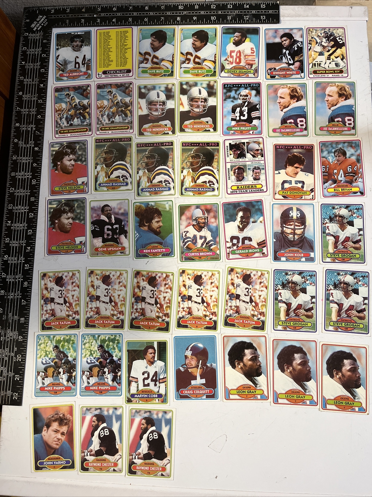 1980 Topps Football Cards Lot Of 45 | eBay