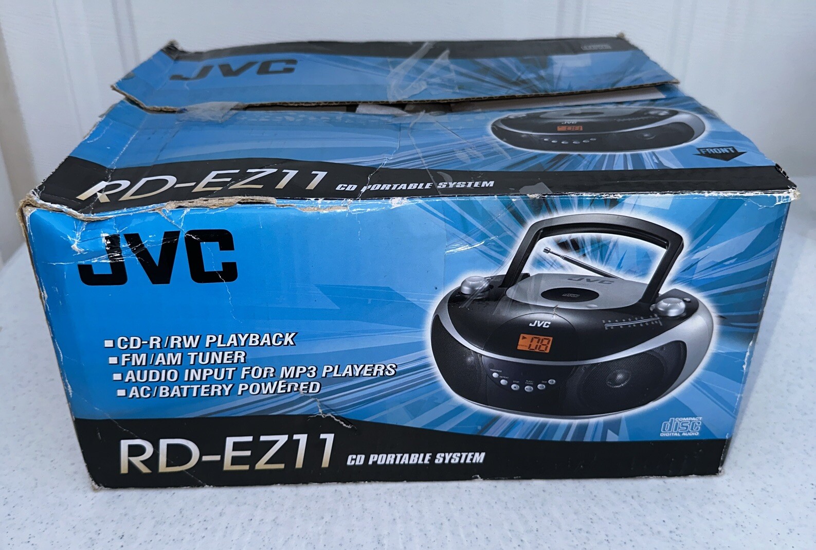 JVC AM/FM CD Portable Audio System Vintage RD-EZ11 Brand New Open Box ...