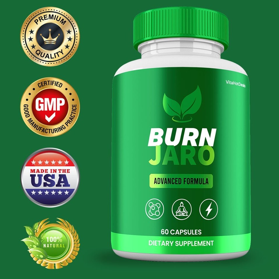 Burn Jaro Pills, Maximum Strength Supplement, BurnJaro Capsules (2 pack ...