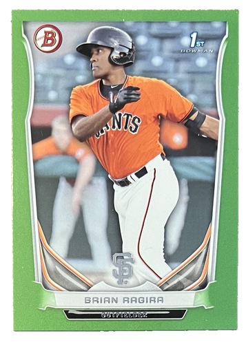Brian Ragira 2014 Bowman Prospects Green #BP100 /199 Giants Parallel ...