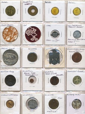 LOT 20 OLD TOKENS & MEDALS | eBay