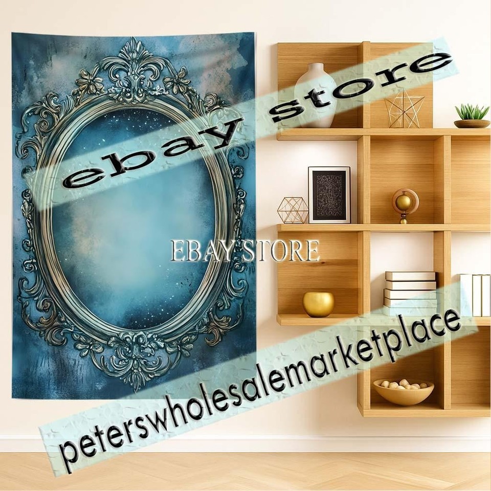 Vintage Moon Frame Tapestry Dream Portal Starry Night Art 39X59 in | eBay