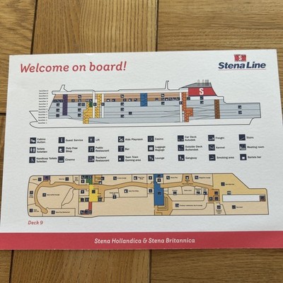 Stena Line - Stena Hollandica/Britannica Ship Guide with Deck Plans ...