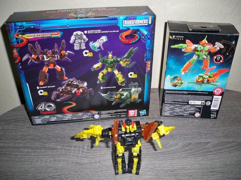 Transformers Legacy DELUXE Insecticons RANSACK CHOP SHOP BARRAGE VENIN ...