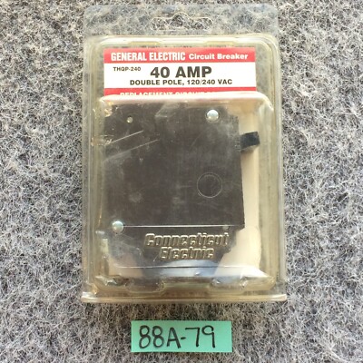 NEW GE General Electric THQP240 Thin 40-Amp 2-Pole 120/240VAC Breaker ...