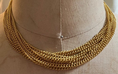 9 CHAINS IN 1 CLASP MAKE THIS NECKLACE SPECIAL! MEASURES 16.6" LONG | eBay