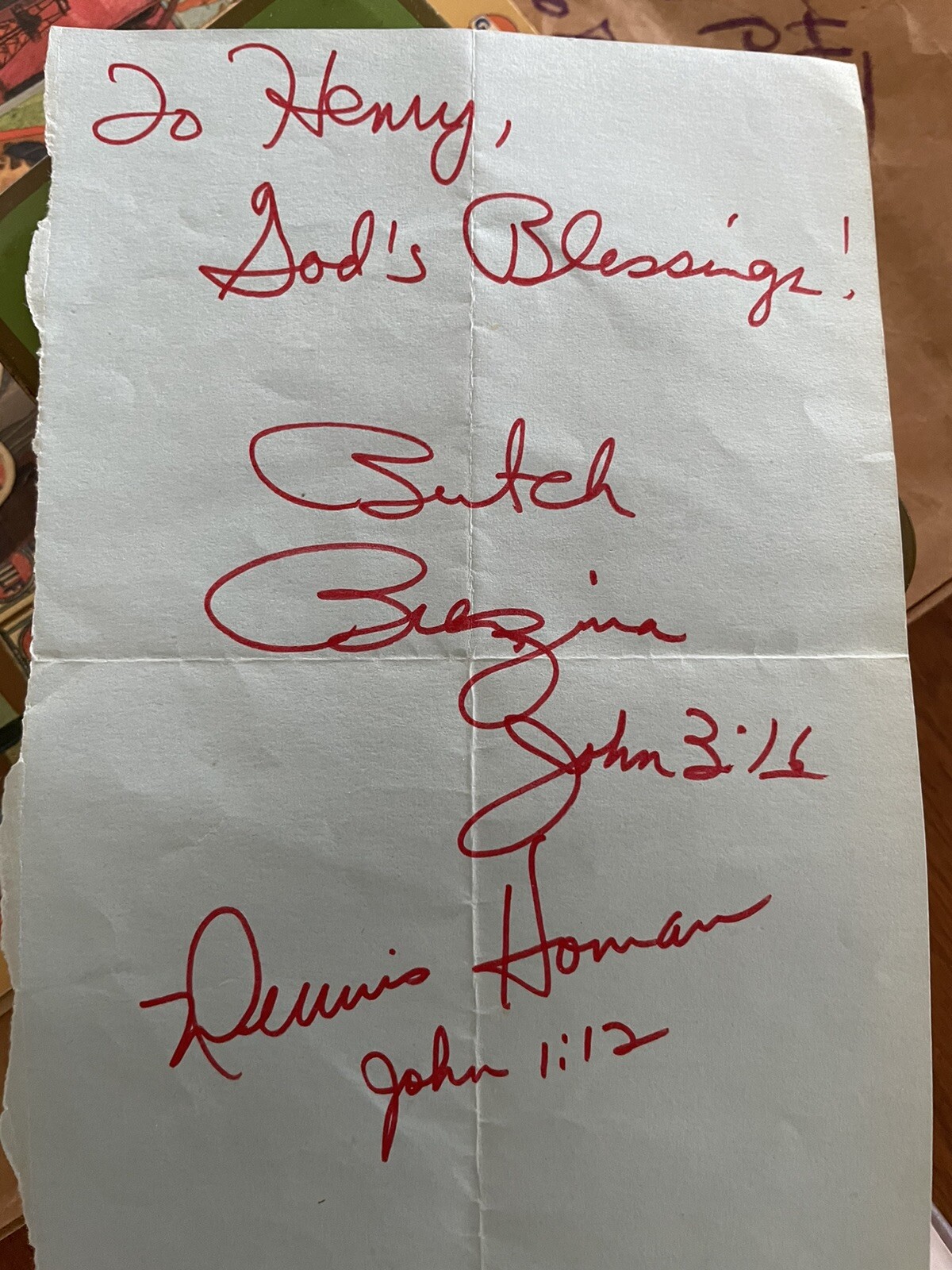 1974 WFL Birmingham Americans - Autograph - Butch Brezina and Dennis ...