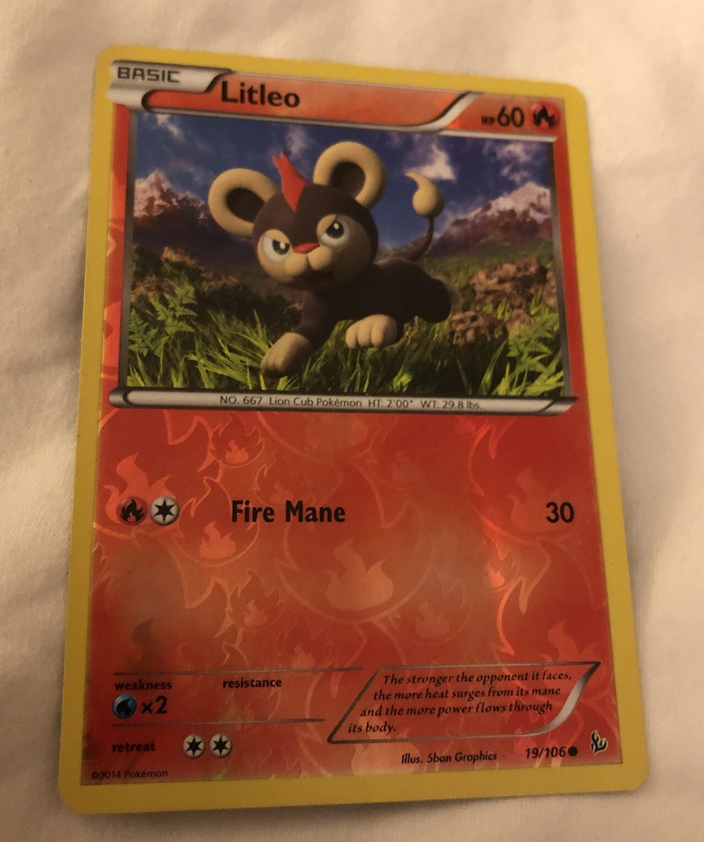 Pokemon X And Y Litleo Card
