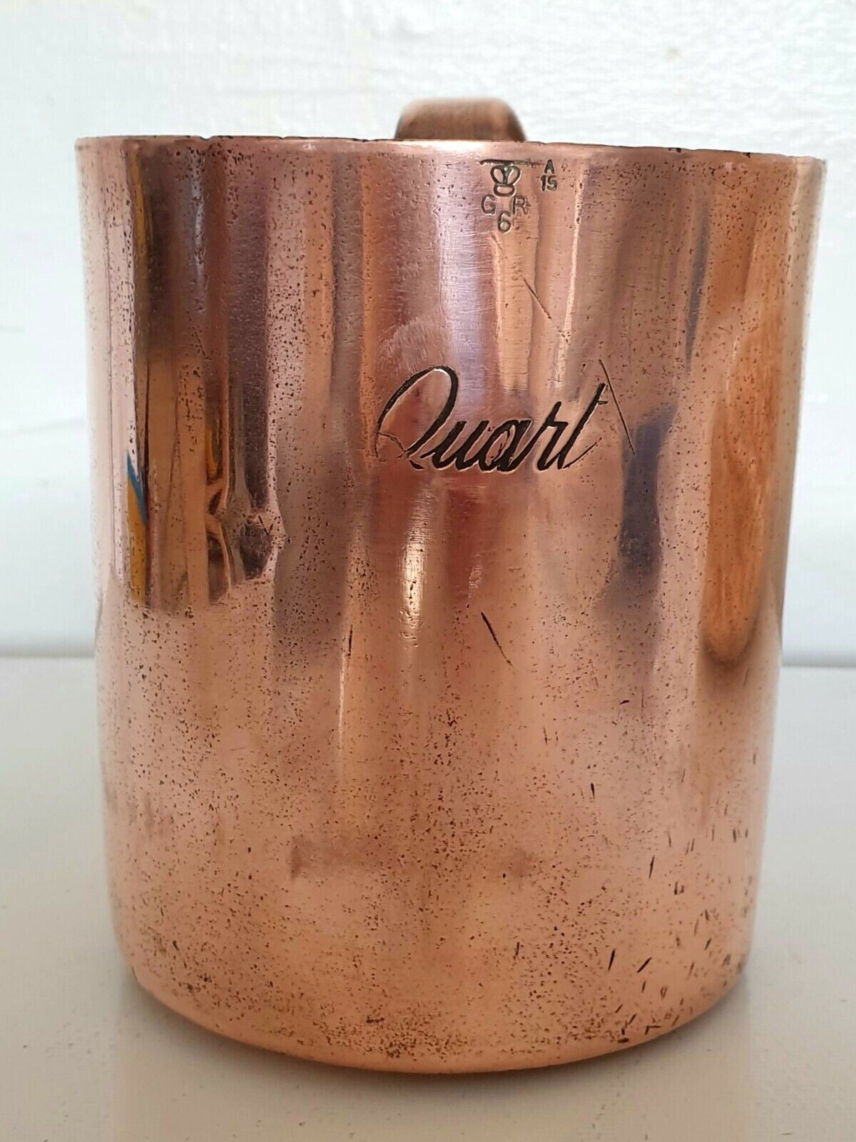 Antique Copper rum measure British Royal Navy Rum GROG Quart | eBay
