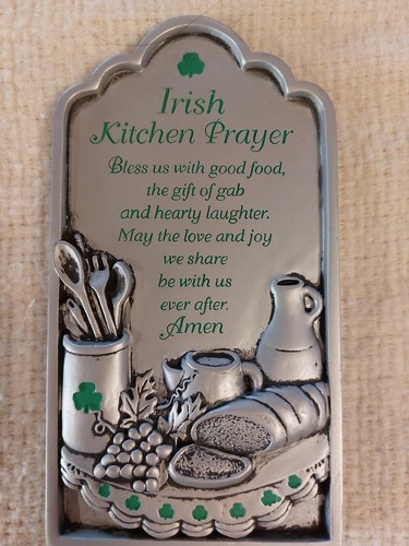Abbey Gift 36300 (Abbey Press 2003) Irish Kitchen Prayer Plaque, 3.75 ...