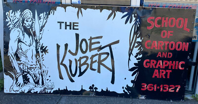 The Joe Kubert School of Cartoon and Graphic Art Metal Sign | eBay