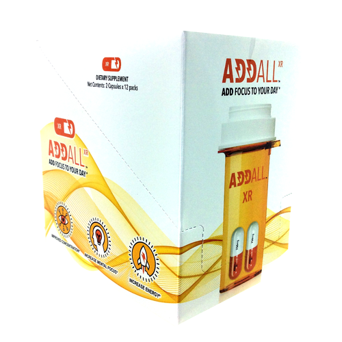 AddAll XR 750mg, Energy Focus Concentration, 12 Packs - 24 Capsules | eBay