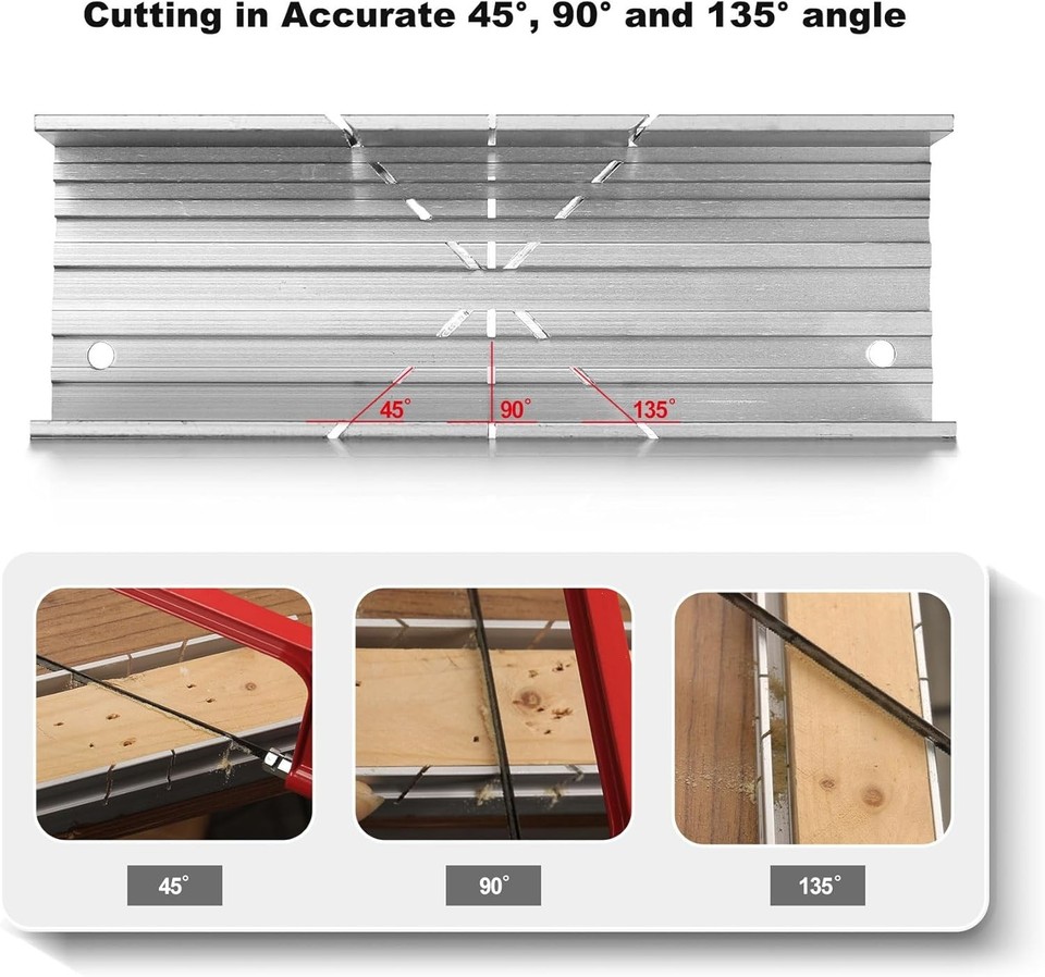 Mini Hacksaw with Miter Box Set, 6" Hack Saw with Mini Hacksaw Upgrade ...