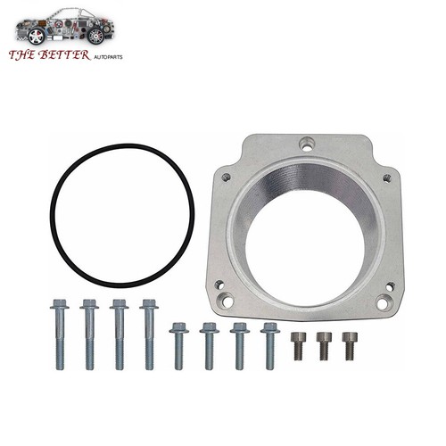 For LS Throttle Body - LS1 / Truck Adapter 3 Bolt Intake to 4 Bolt 92mm ...