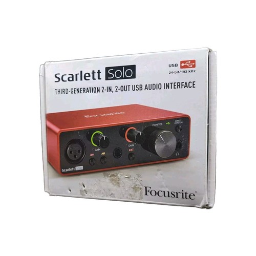 Focusrite Scarlett Solo 3rd Gen 2-Channel Pro Audio Interface | eBay