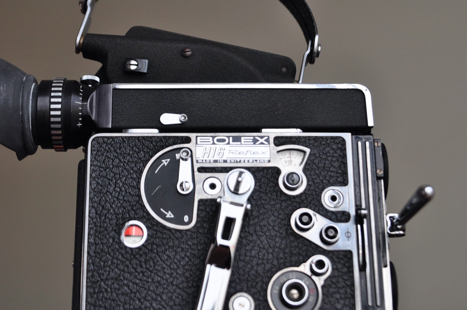 Bolex H16 Reflex 5 camera with a 13X Finder with Angenieux 25mm F0.95 ...