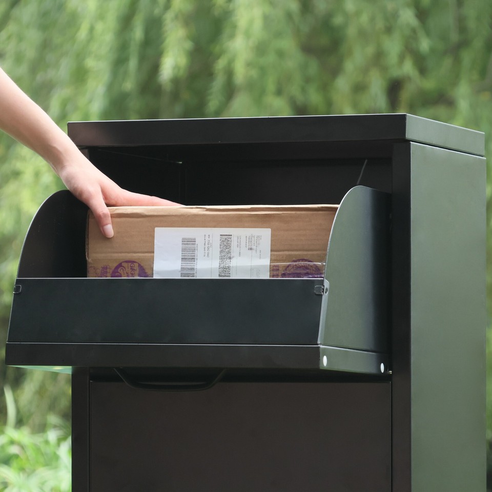 Outdoor Package Delivery Box for Outside Large Lockable Parcel Storage ...