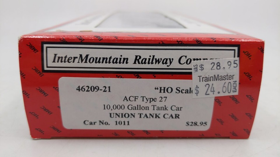 InterMountain 46209-21 HO Scale UTLX 10,000 Gallon Tank Car #1011 LN ...