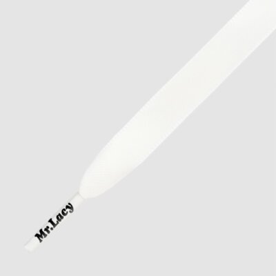 Silk Laces Mr Lacy Silkies White, premium laces for style, Flat 120 cm ...