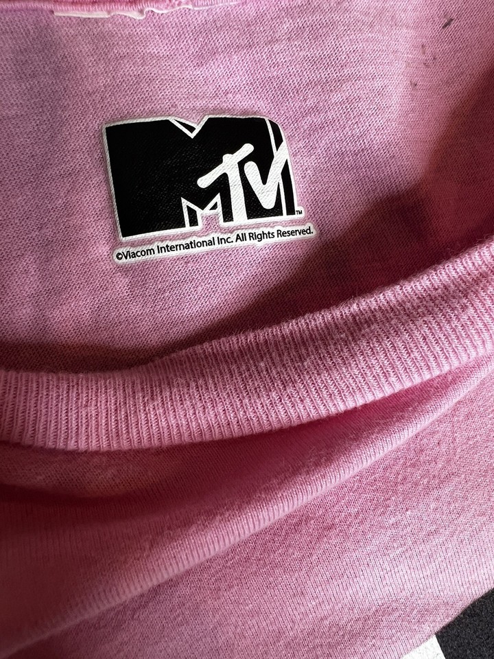 VINTAGE Pink MTV Shirt (Size - M) | eBay