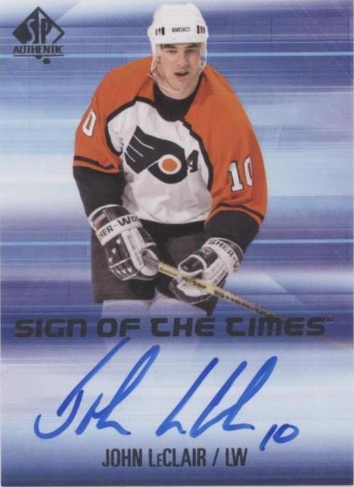 2015-16 SP Authentic - Sign of the Times John LeClair #SOTT-JL (AU) for sale online | eBay