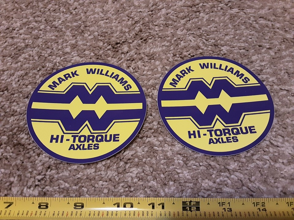 Lot of 2 Mark Williams Axles Racing Decals Stickers NHRA Nascar PDRA ...