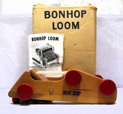 Bon Hop Weaving Loom Vintage 1950s Wooden Red Knobs Child Craft ...