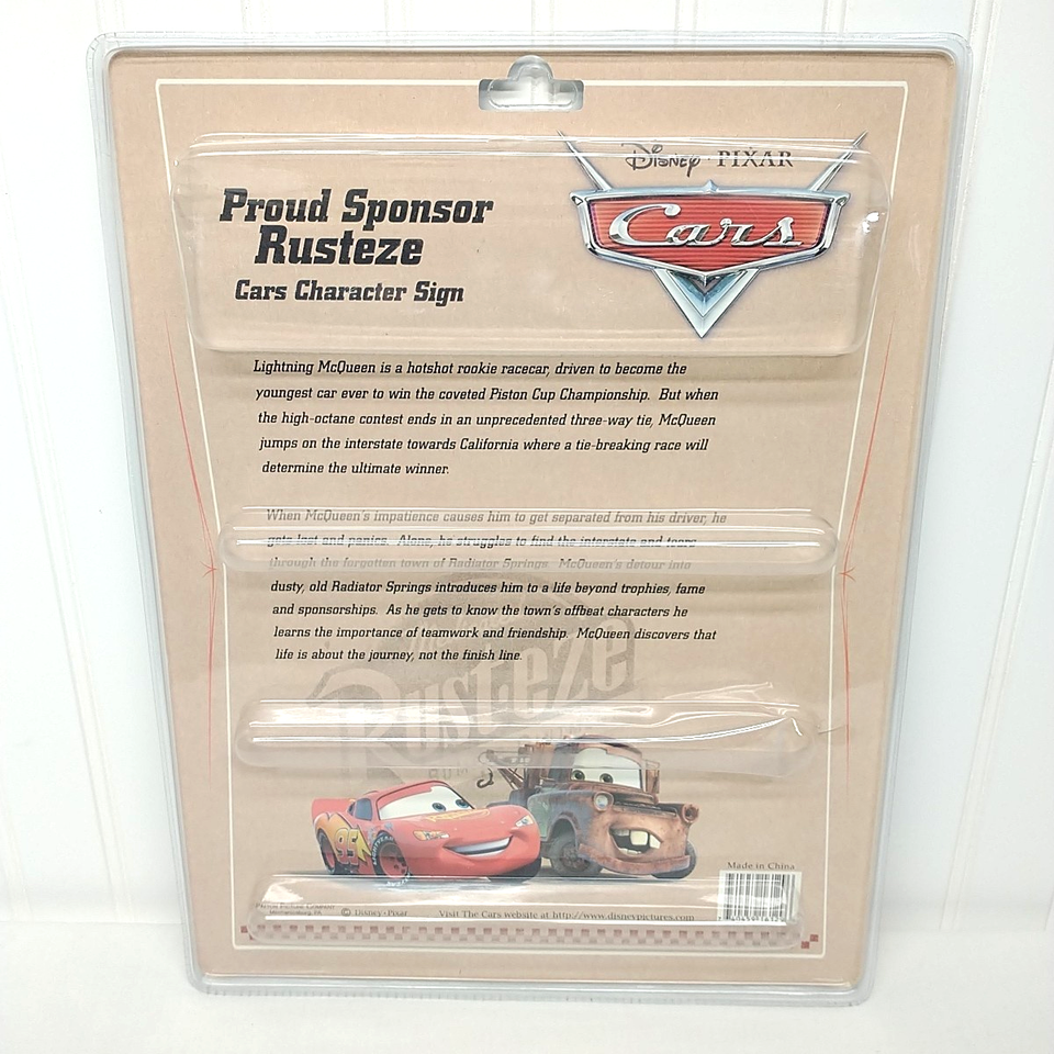 Cars LIGHTNING MCQUEEN RUST-EZE RADIATOR SPRINGS Metal SIGN 11x13 ...