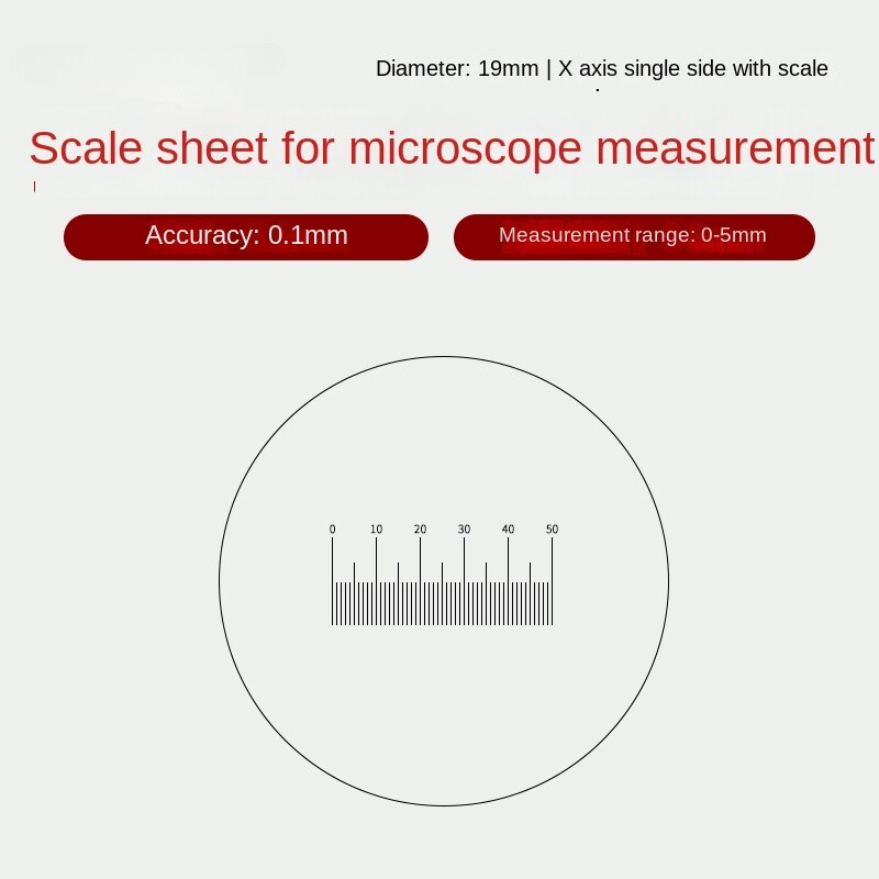 Microscope Eyepiece Micrometer Reticle Measuring Micrometer Calibration ...