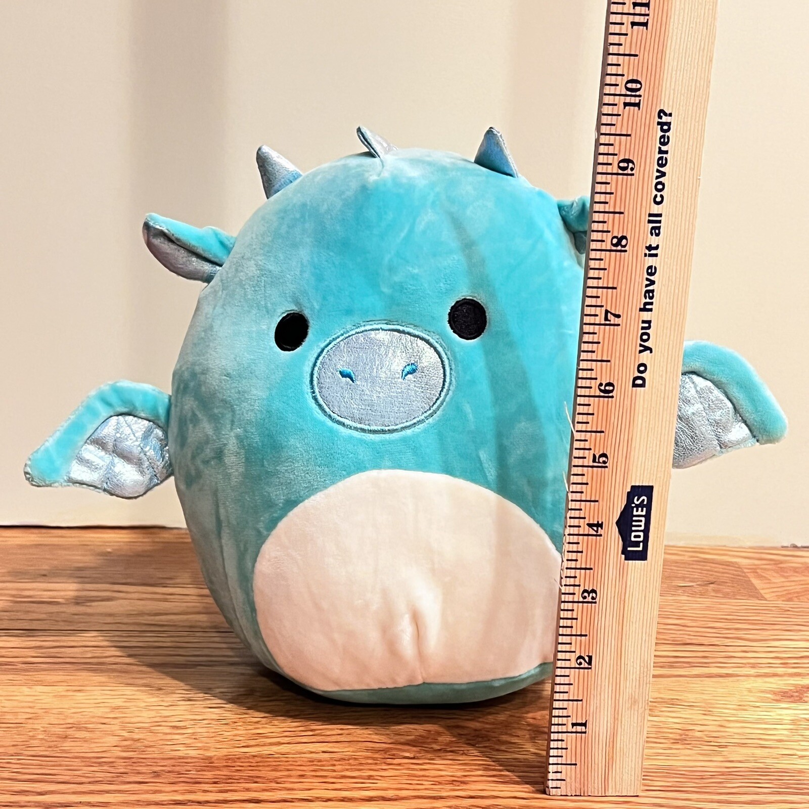 Squishmallow NWT 8" Miles the Light Blue Teal Dragon HTF Rare Plush Toy ...