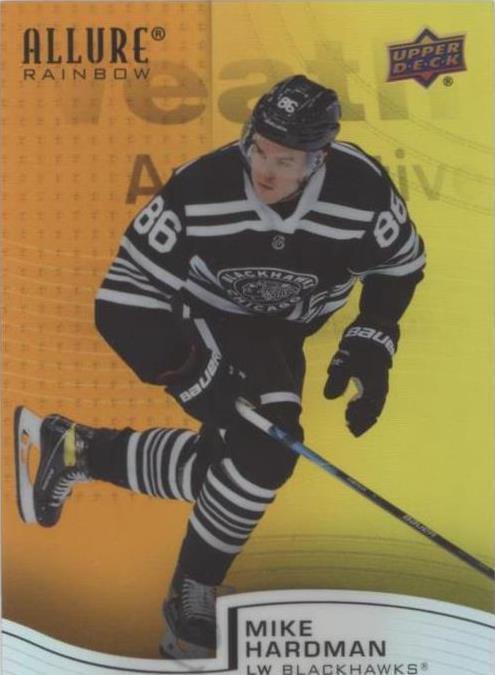 2021-22 Upper Deck Allure - Rainbow Mike Hardman #R-14 Orange/Yellow ...