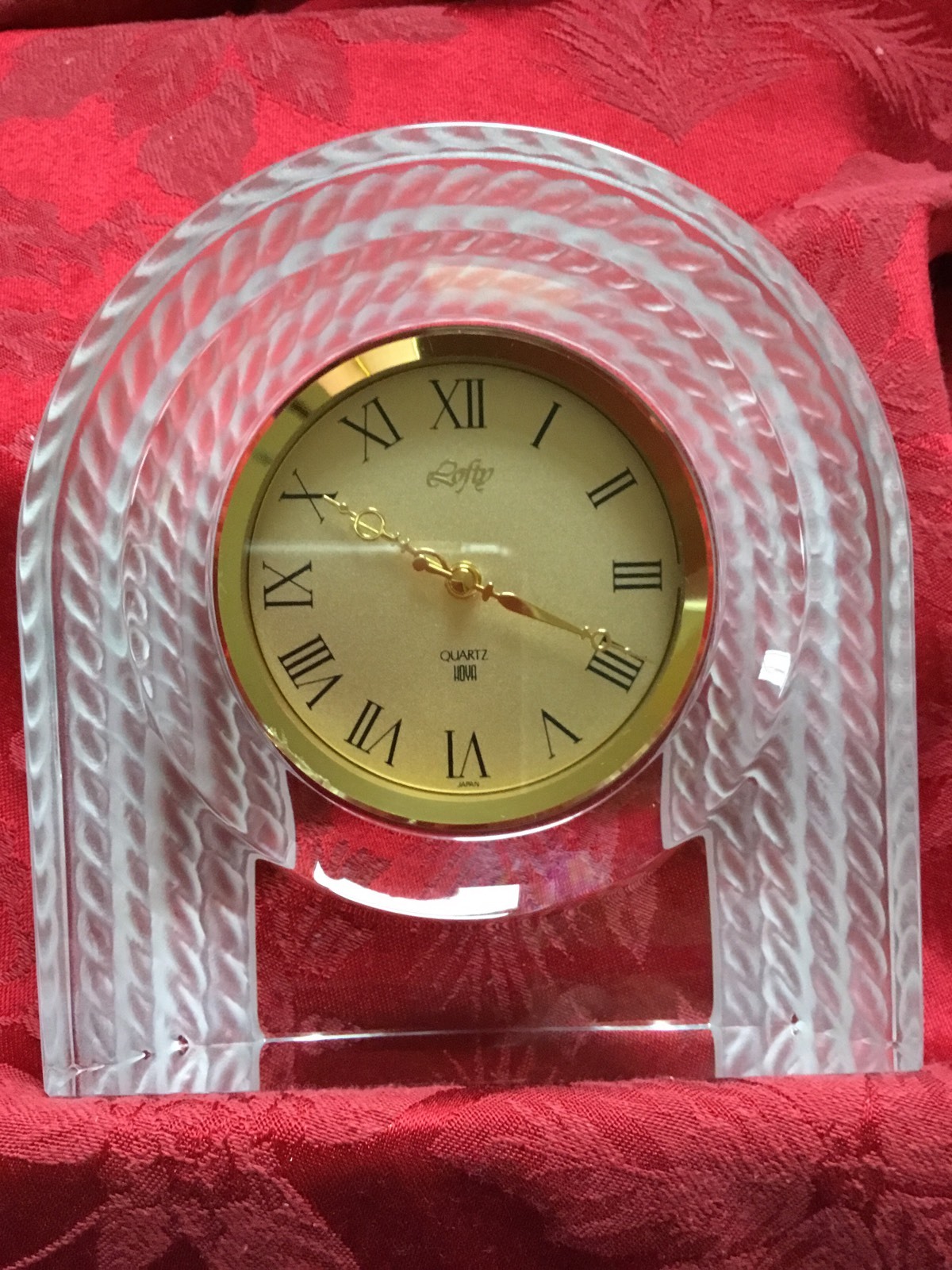 FLAWLESS Exquisite JAPAN HOYA Lofty Crystal Clear & Frosted MANTLE ...