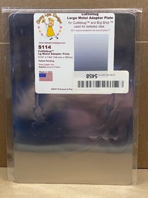 Cuttlehug, Large Metal Adaptor Plate, Use for Cuttlebug and Big Shot, 5 ...