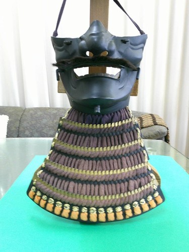 Japanese Samurai face Mask Mempo Menpo yoroi Japanese armor From japan ...