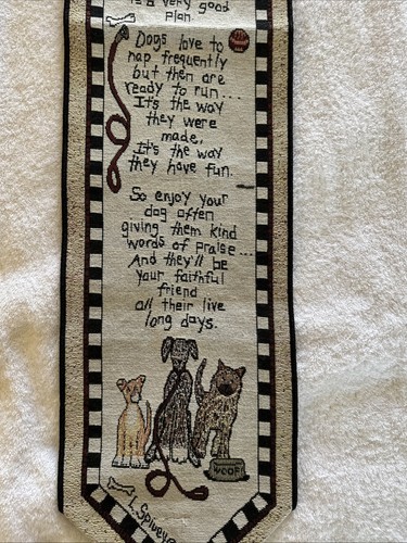 Dog Rules Home decor Wall Hanging L. Spivey | eBay