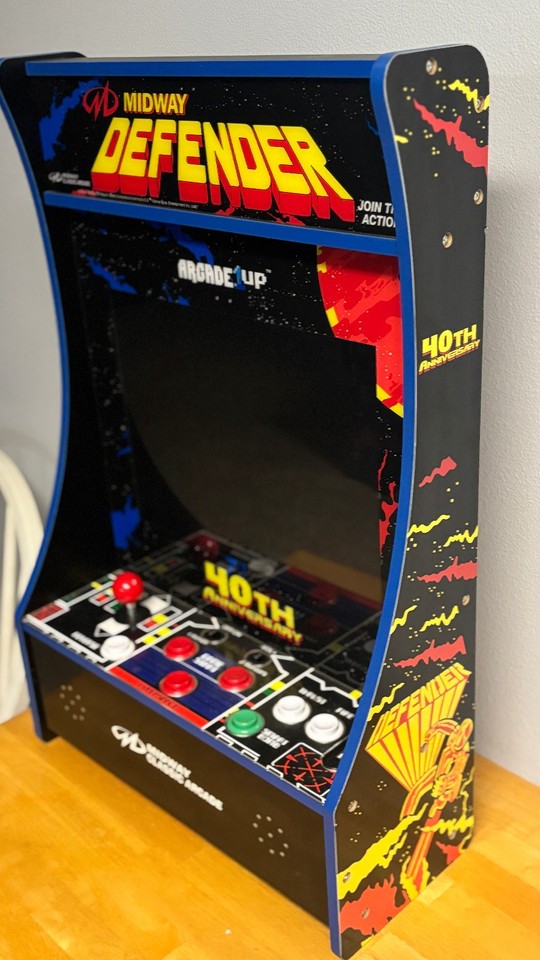 Arcade1UP Defender 40th Partycade Williams Arcade Cabinet 10 Games in 1 ...