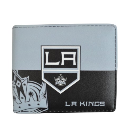 New Synthetic Leather Graphic Logo Bi-Fold Wallet - NHL Los Angeles ...
