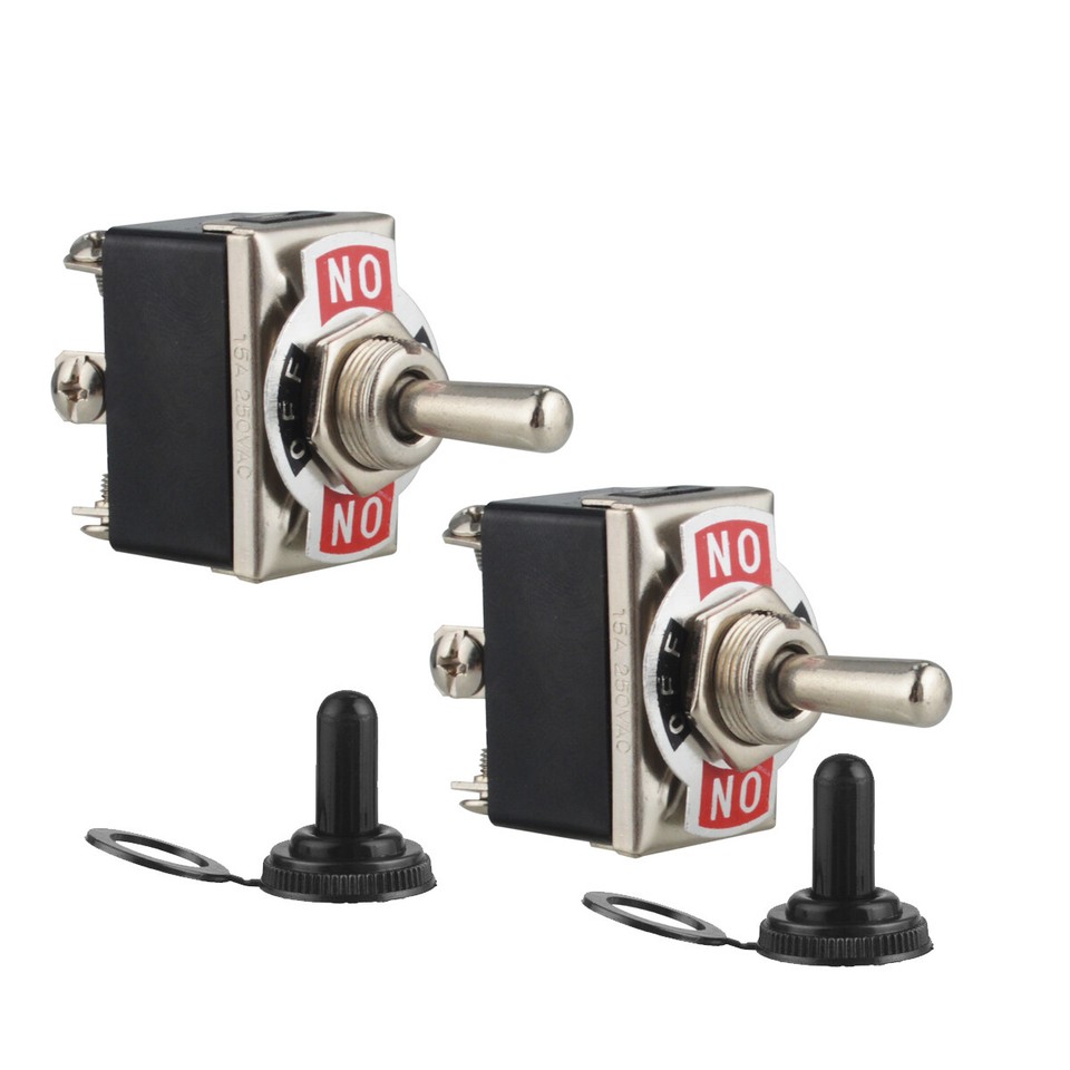 Heavy Duty 20A Toggle Switch Control DPDT 2 Pole Double Throw 6 Term On ...